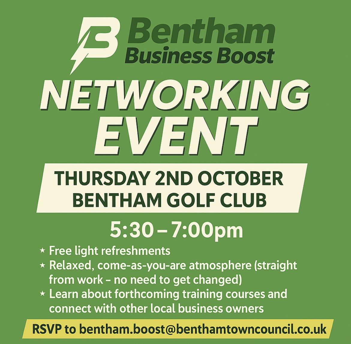 Bentham Business Boost Networking Event – Thursday 2nd October 2025 5 ...
